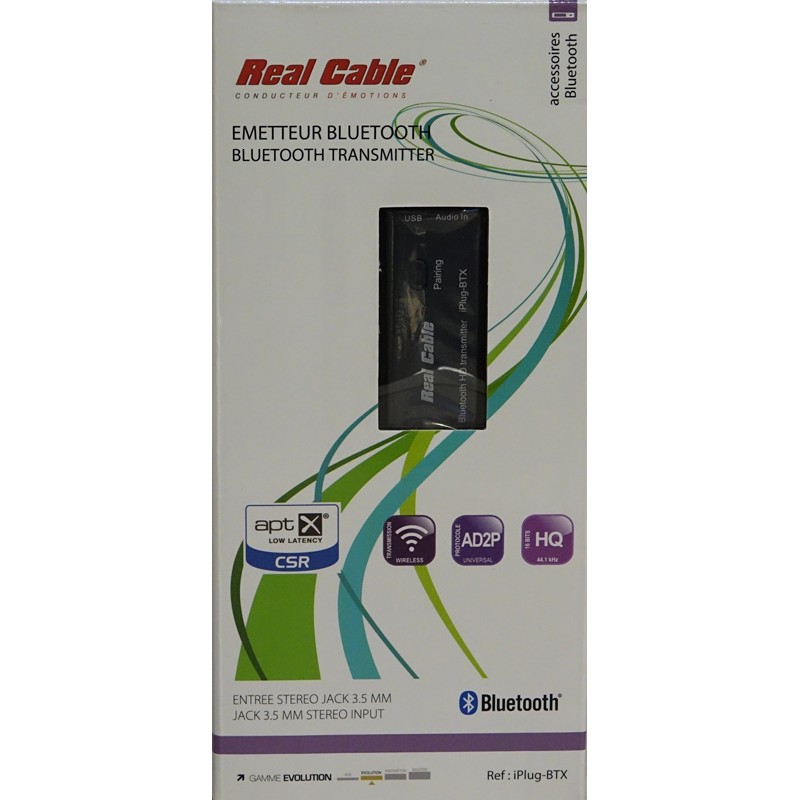 REAL CABLE - Transmetteur Bluetooth analogique IPLUG-BTX à Nantes